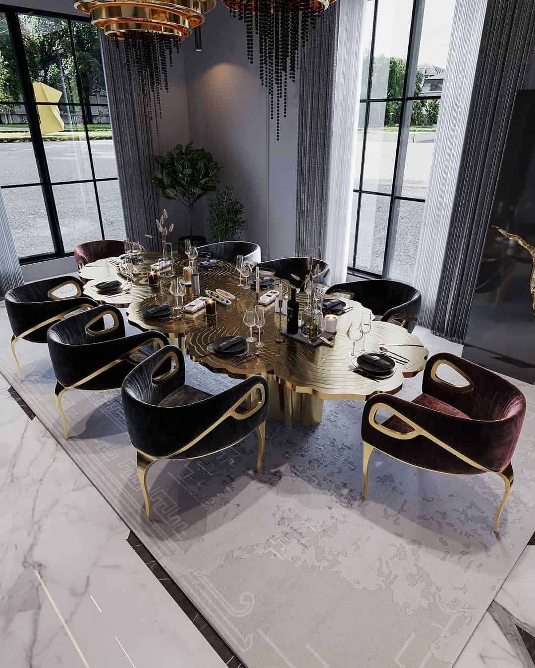 15 Modern Dining Tables for a Standout Dining Room – DecoFond