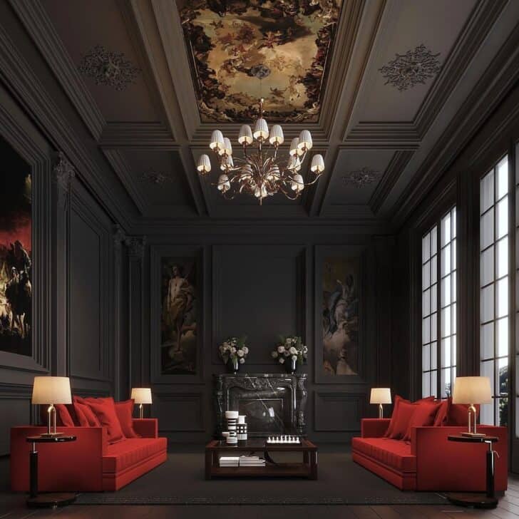Living With Passion: Red Living Room Ideas For A WOW Effect – DecoFond