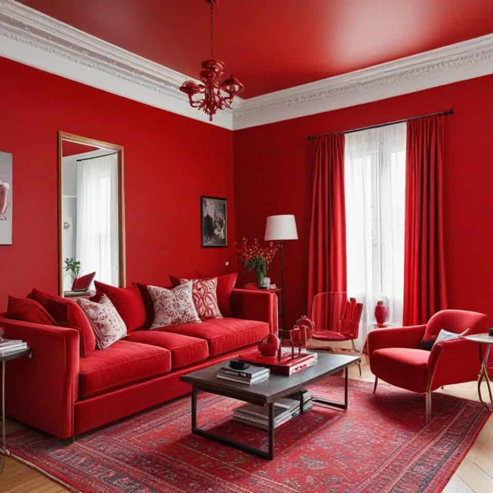 Living With Passion: Red Living Room Ideas For A WOW Effect – DecoFond