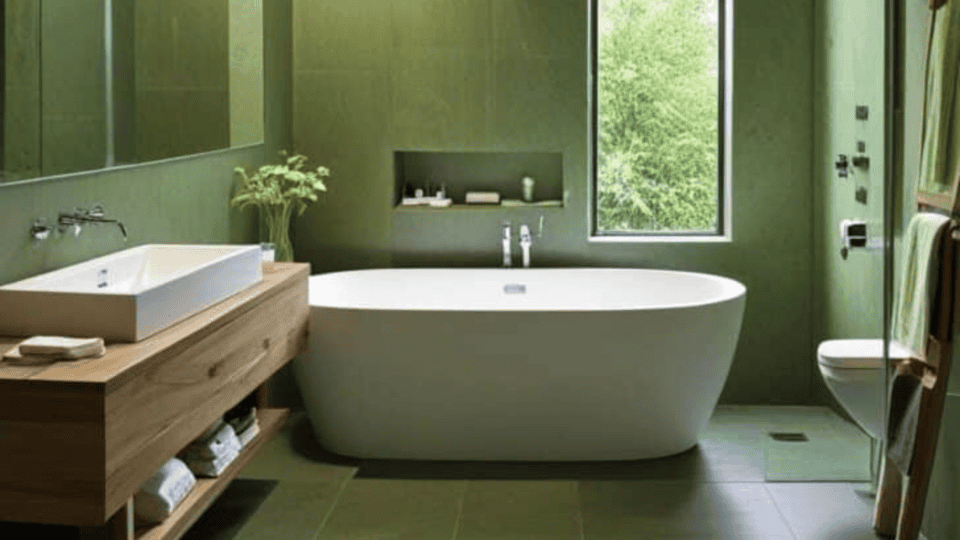 Green Bathroom Ideas – A Calming Area Of Privacy – DecoFond