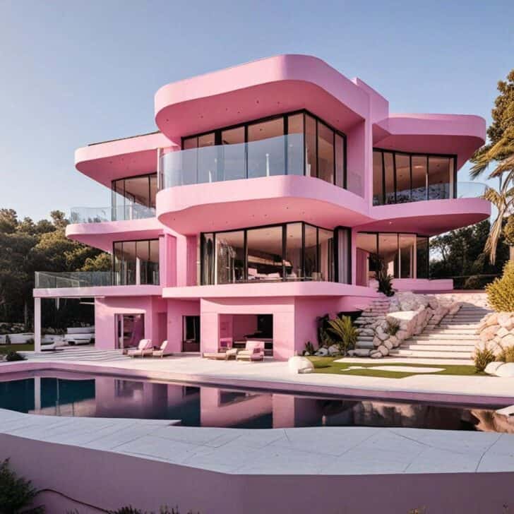 20 Ideas For Pink Houses – Pretty In Pink – DecoFond