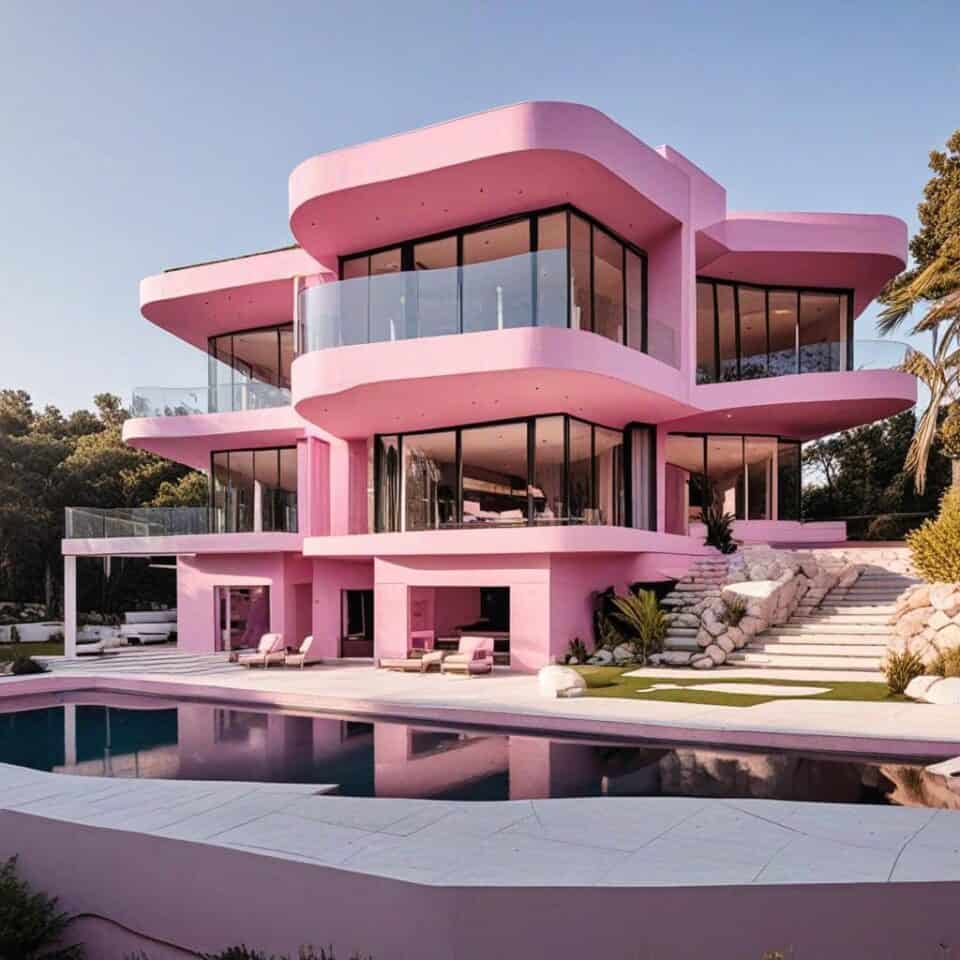20 Ideas For Pink Houses – Pretty In Pink – DecoFond