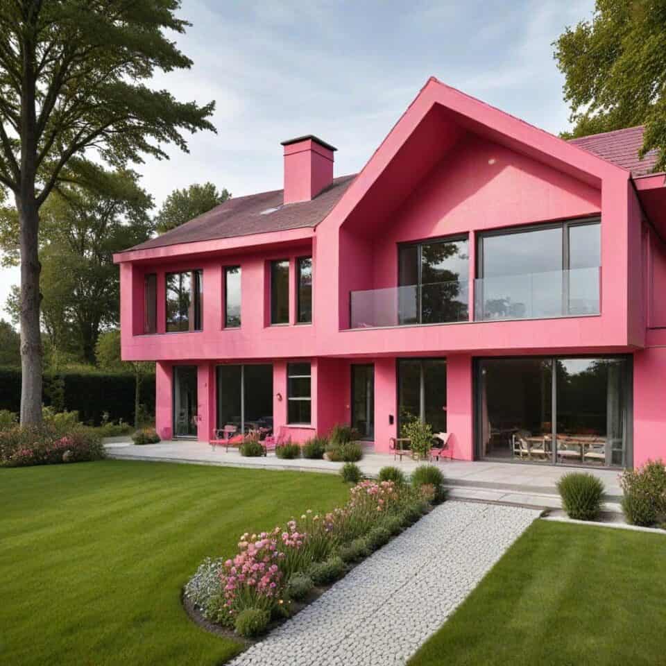 20 Ideas For Pink Houses – Pretty In Pink – DecoFond