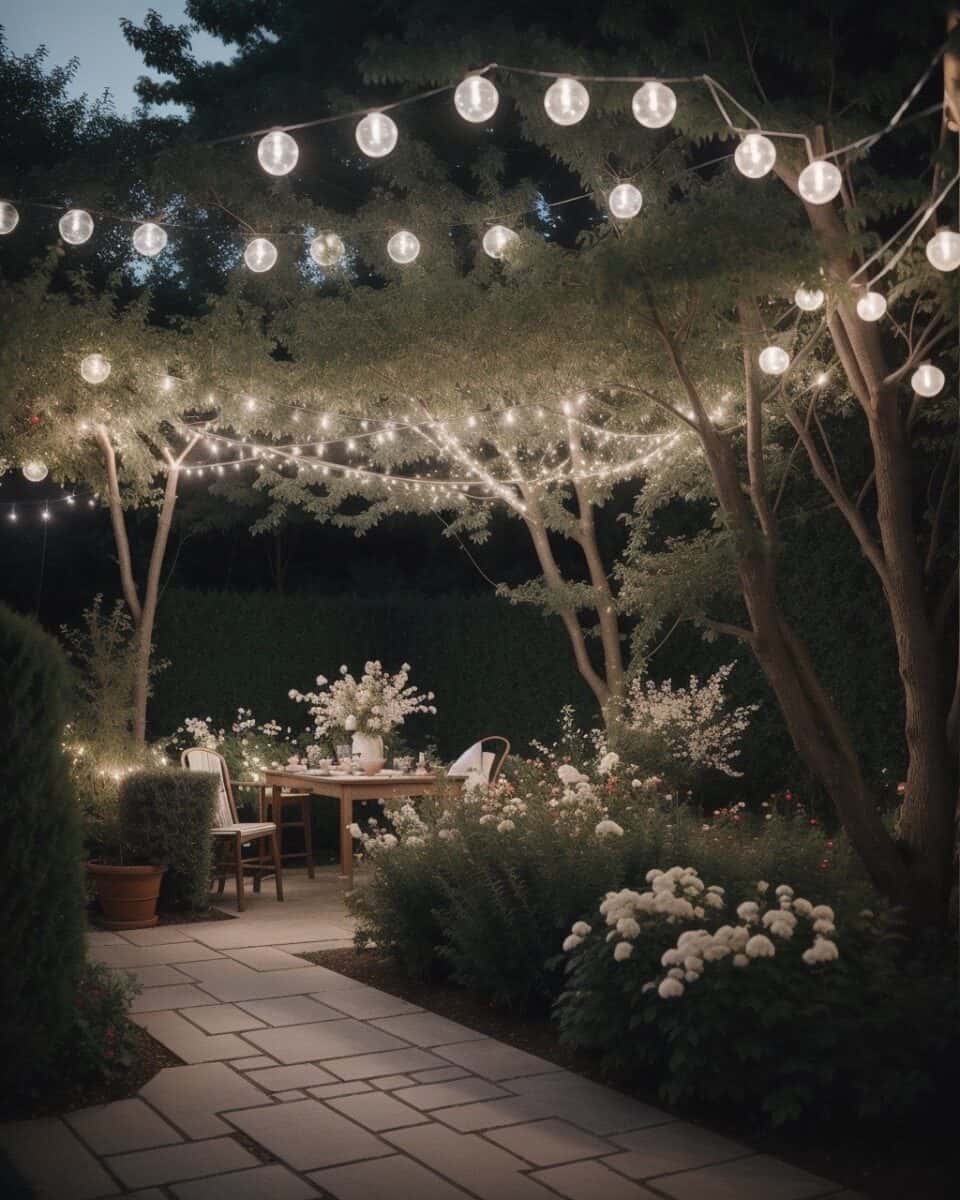Enchanting Nights: 24 String Lights Ideas for Garden Bliss – DecoFond