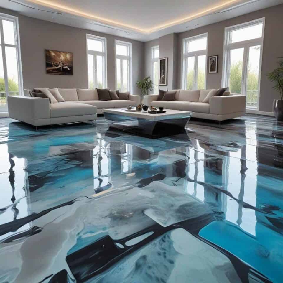 22 Epoxy Flooring Ideas – Slick & Sleek Floor – DecoFond
