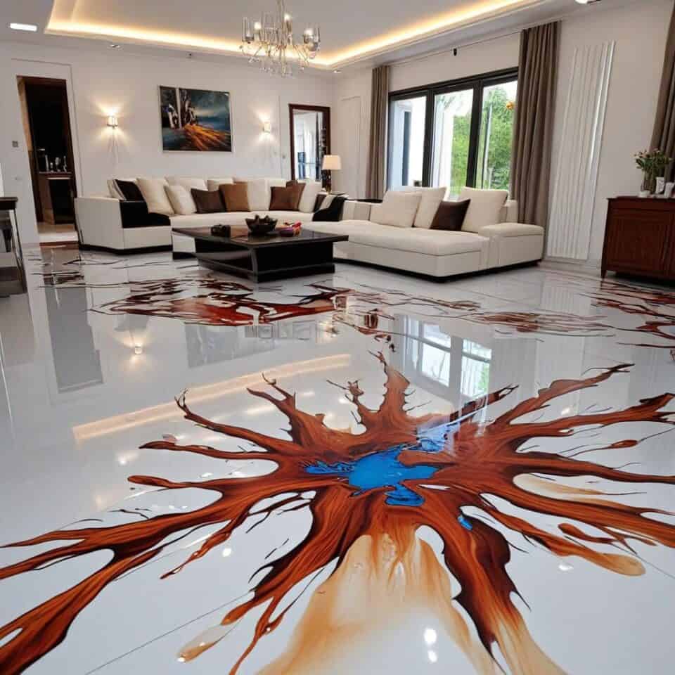22 Epoxy Flooring Ideas – Slick & Sleek Floor – DecoFond
