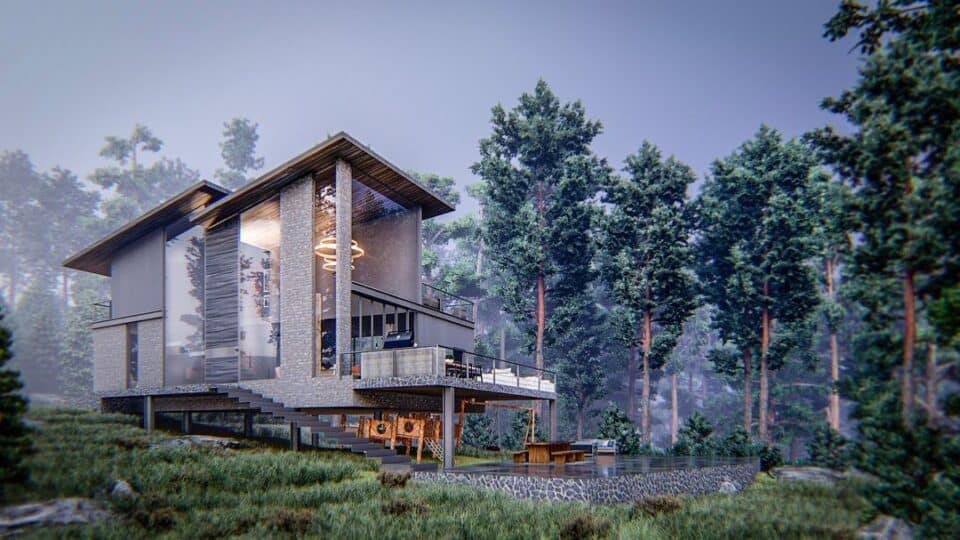 18 Modern Cabins – Majestic Sleek Retreats – DecoFond
