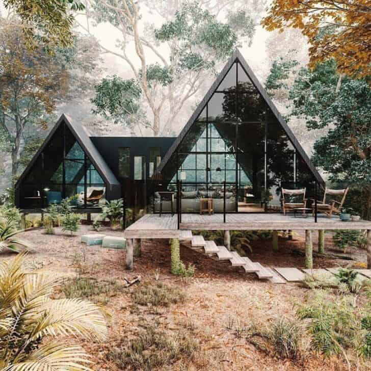 18 Modern Cabins – Majestic Sleek Retreats – DecoFond