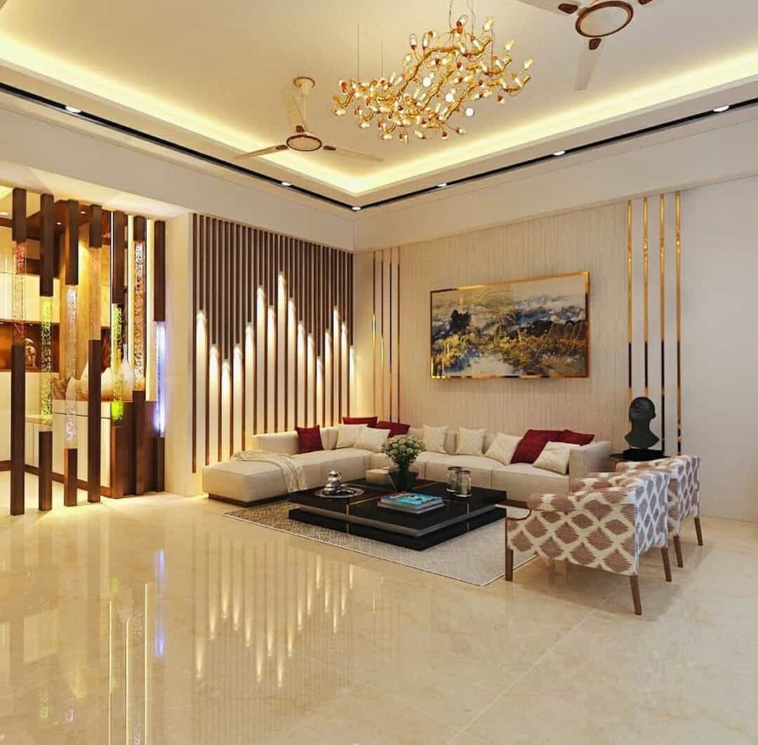 20 White And Gold Living Rooms – Glowing Luxury – DecoFond