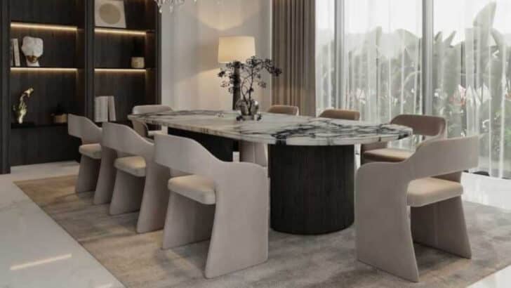 15 Modern Dining Tables for a Standout Dining Room – DecoFond