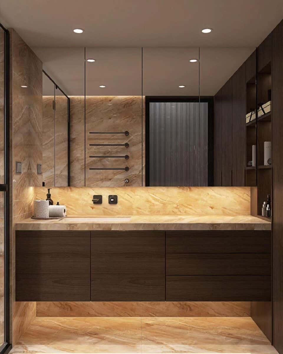 Mirror, Mirror on the Wall: 21 Modern Bathroom Vanity Ideas – DecoFond