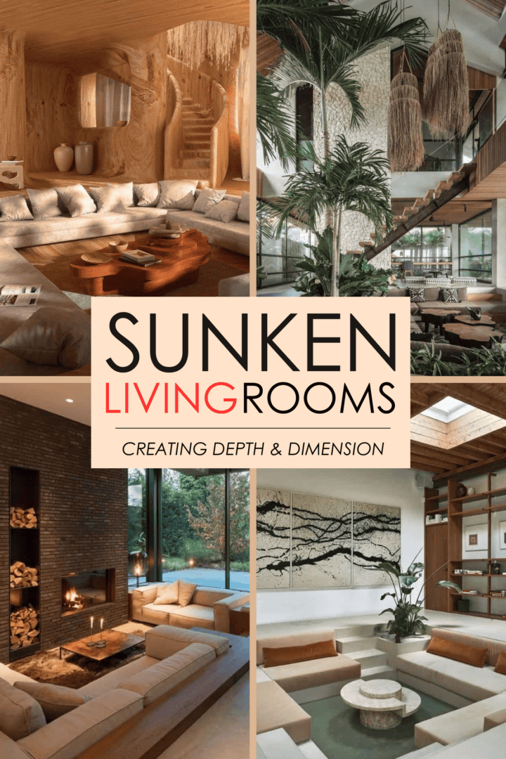 Top 15 Sunken Living Room Ideas: Creating Depth and Dimension in Your ...
