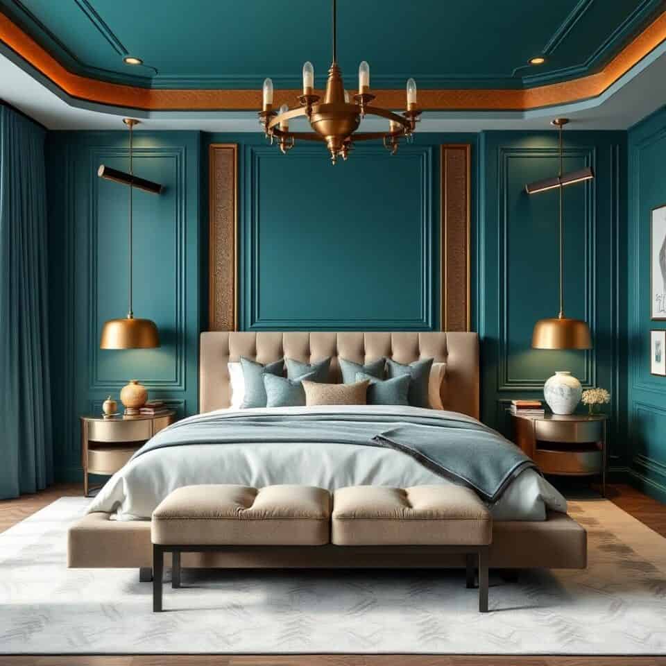 18 Teal Bedrooms: Embracing Depth & Boldness – DecoFond