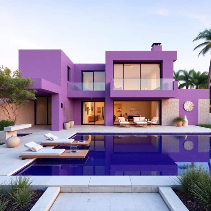 Beautiful Purple Perspective: 10 Purple Houses With a Magical Vibe ...