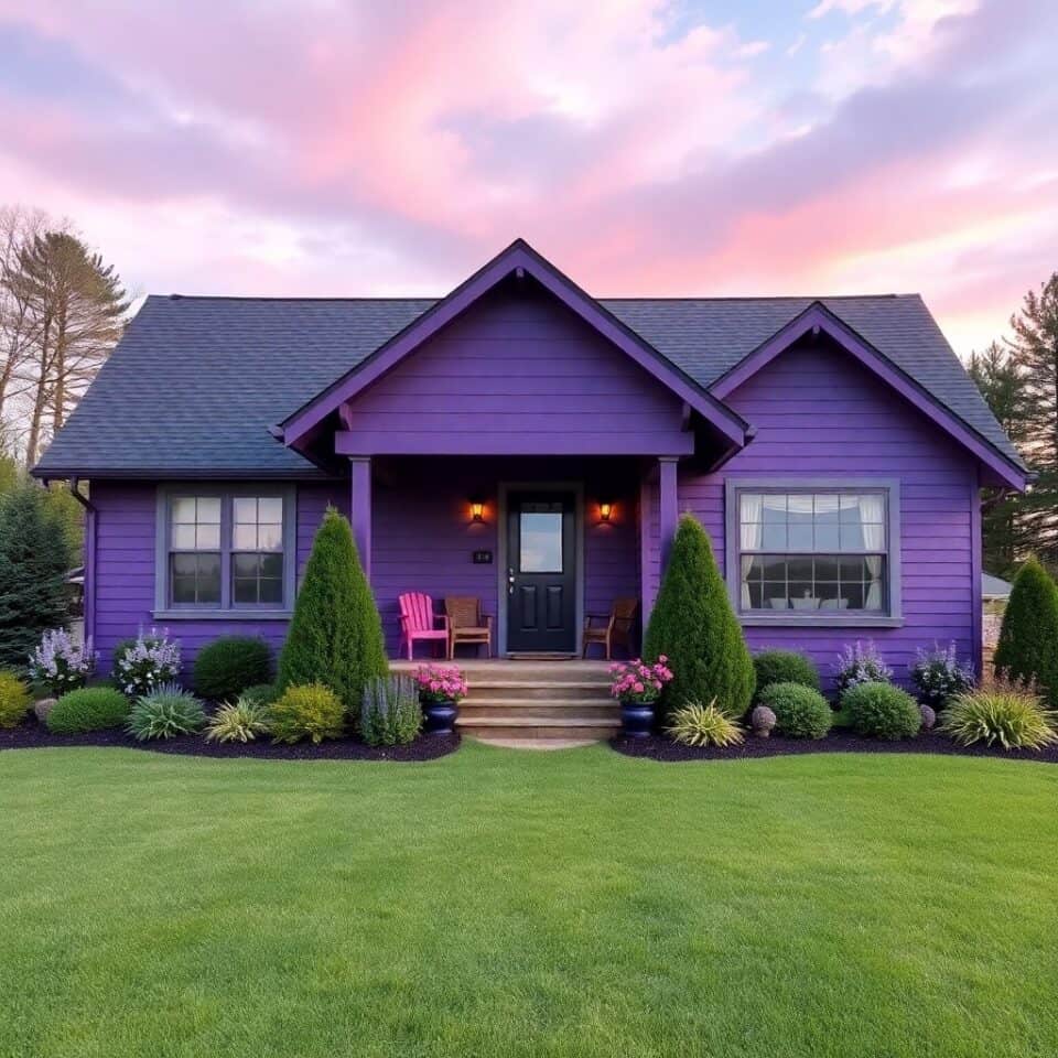 Beautiful Purple Perspective: 10 Purple Houses With a Magical Vibe ...