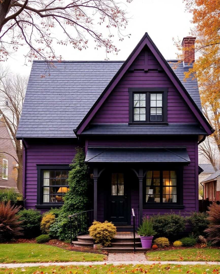 Beautiful Purple Perspective: 10 Purple Houses With a Magical Vibe ...