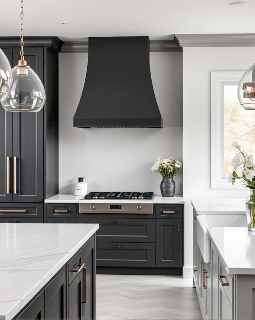 Gray-t Expectations: 20 Dark Gray Cabinets That Elevate Any Kitchen ...