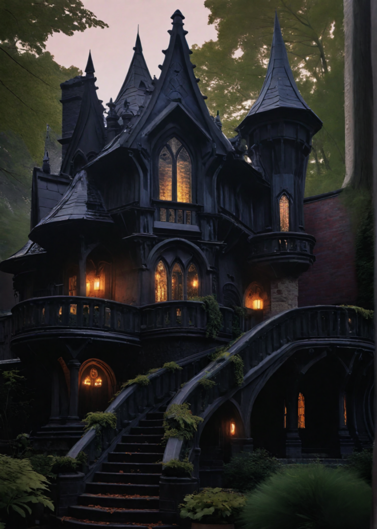 Nightmarish Style: 9 Spookiest Haunted House Designs – DecoFond