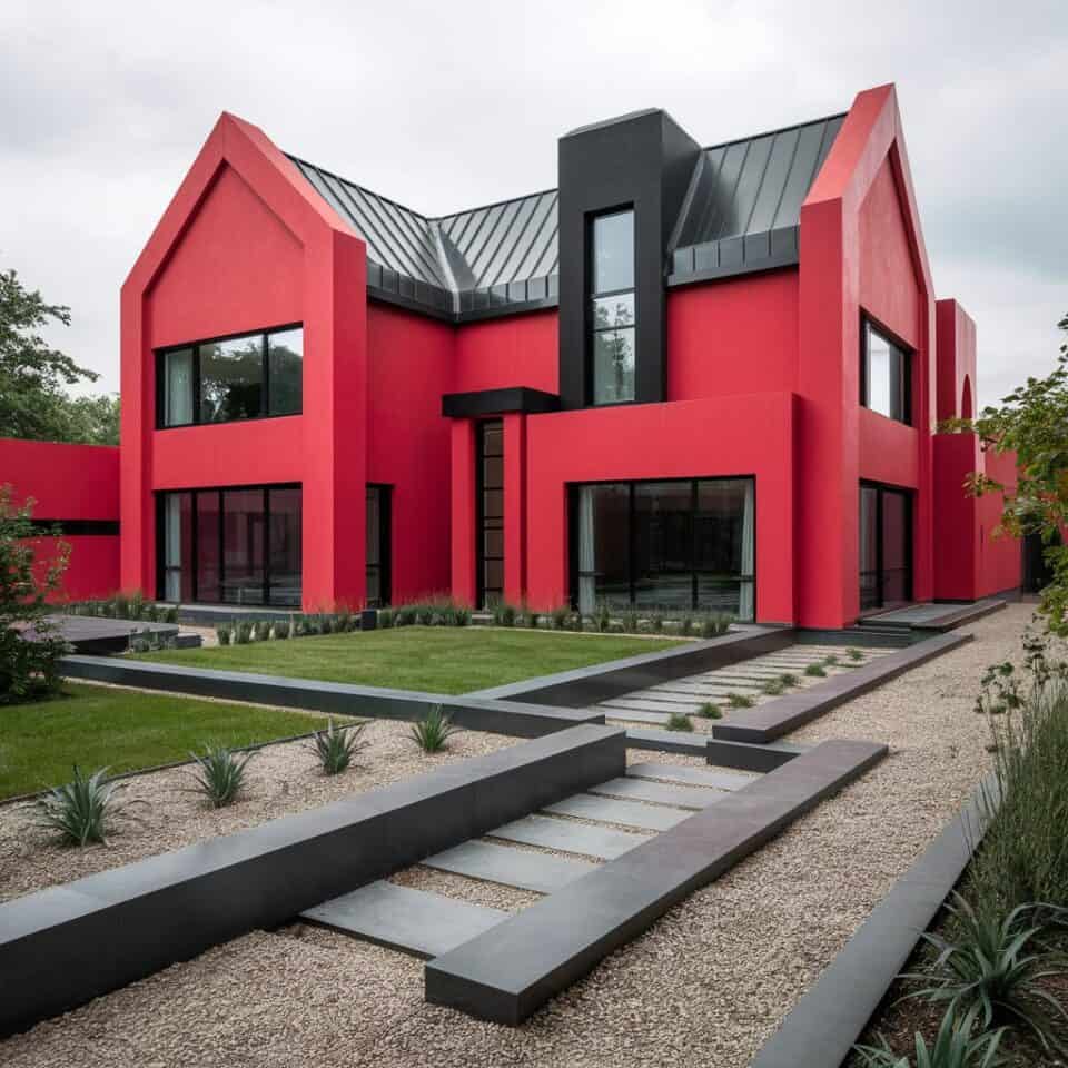 The Shades Of Passion: 10 Red Houses That Stand Out – DecoFond