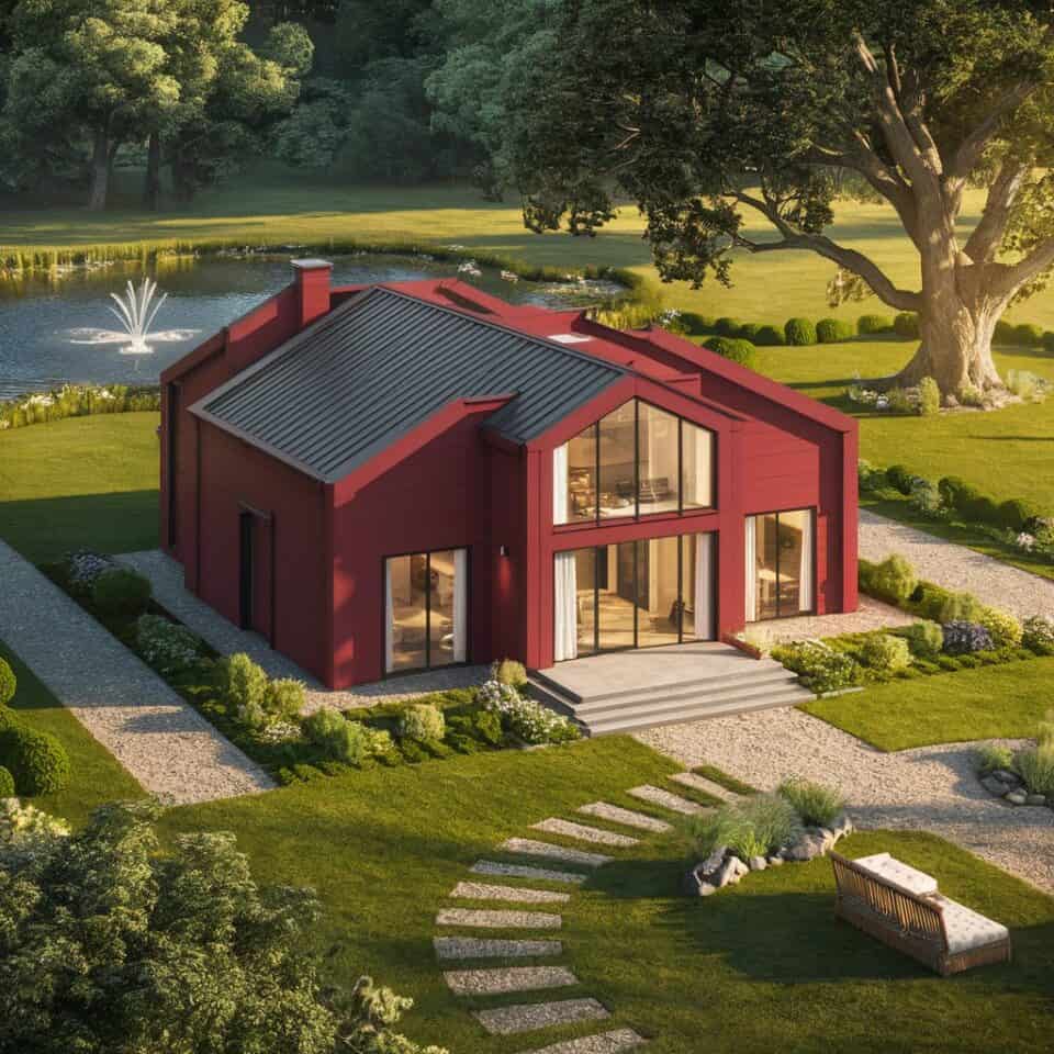 The Shades Of Passion: 10 Red Houses That Stand Out – DecoFond