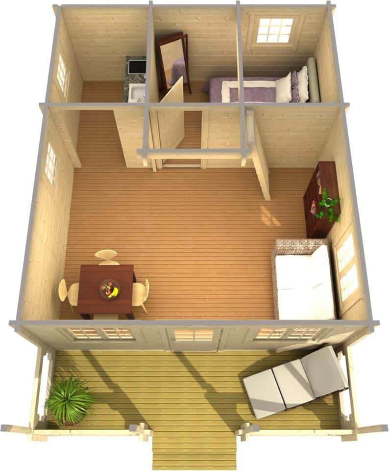 This Amazon Tiny House Features A Front Porch And Embodies Southern ...