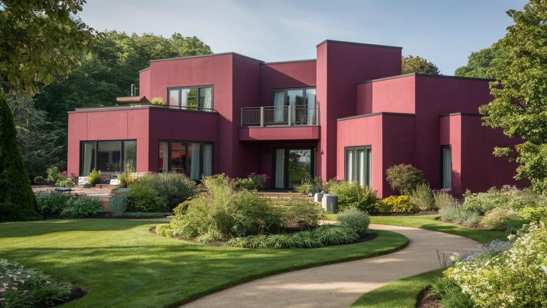 Why Rich Burgundy House Exteriors Are Taking Over – DecoFond