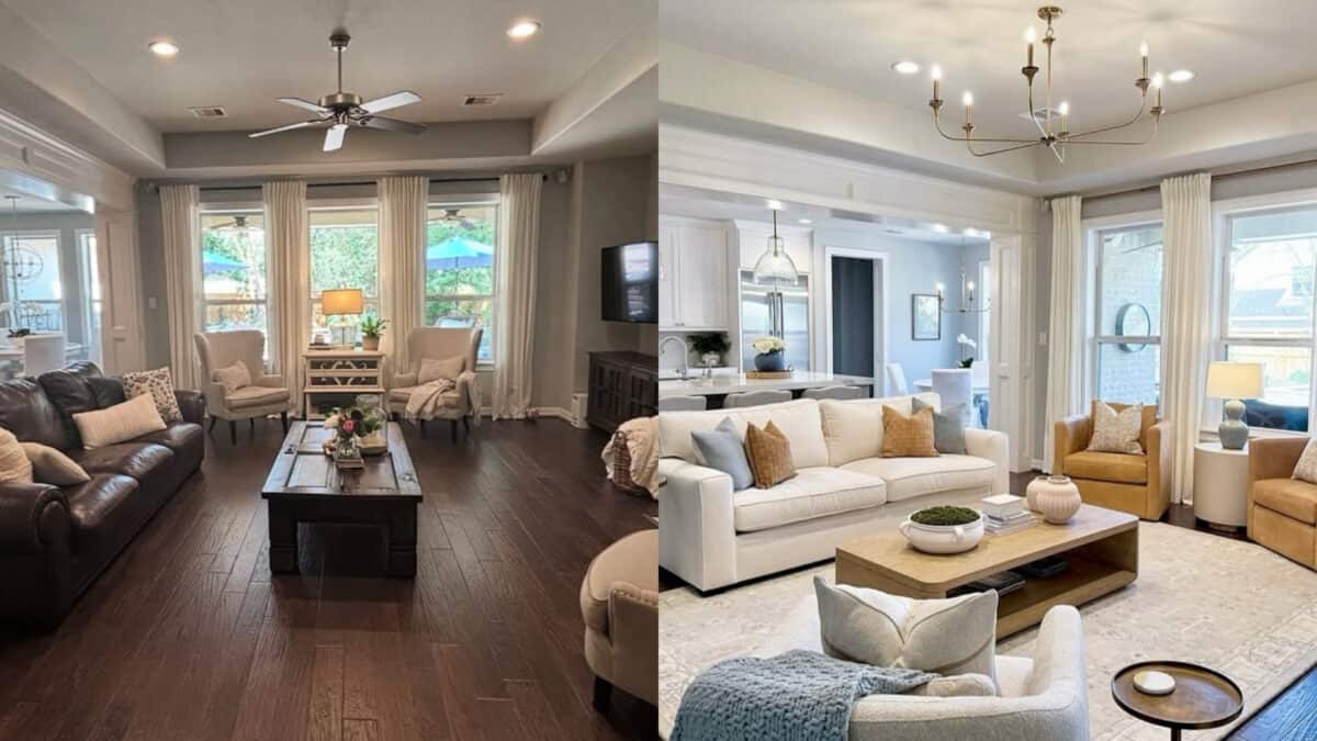 Living Room Transformations: 9 Stunning Before-and-After Makeovers – DecoFond