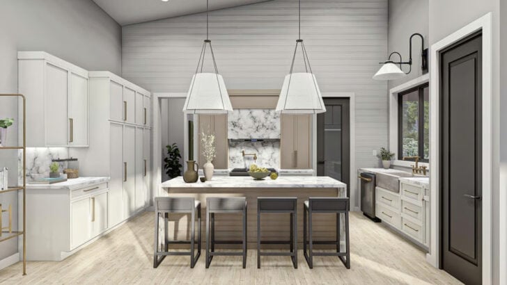 Tour This Modern Tiny Home Under 2,000 Sq Ft With a 3-Car Garage and a ...