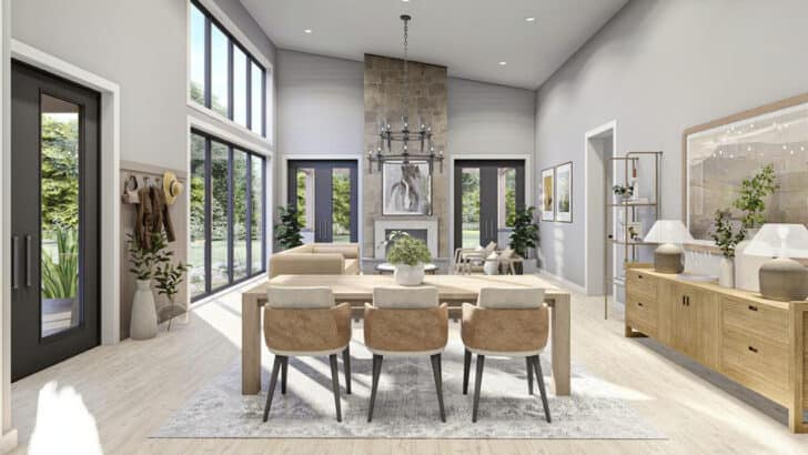 Tour This Modern Tiny Home Under 2,000 Sq Ft With a 3-Car Garage and a ...