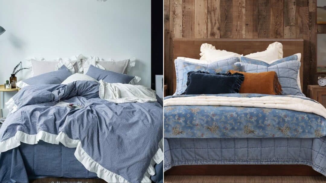 Denim Bedding Is the New Trend—Here Are 10 Designs You’ll Love – DecoFond